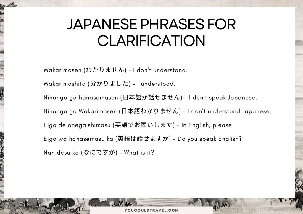 Most Useful Japanese Phrases for Tourists – You Could Travel