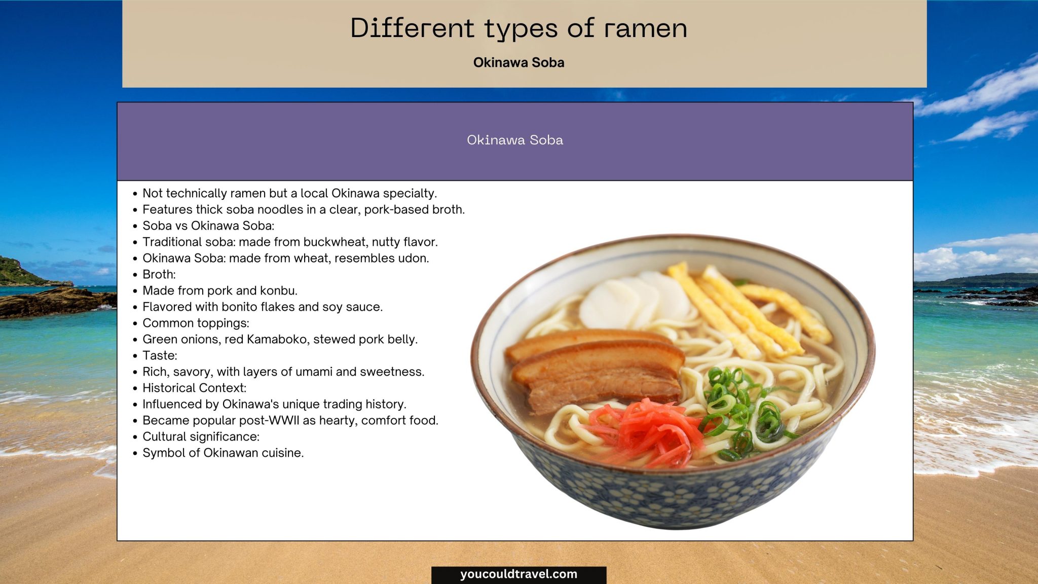 Different types of ramen – You Could Travel